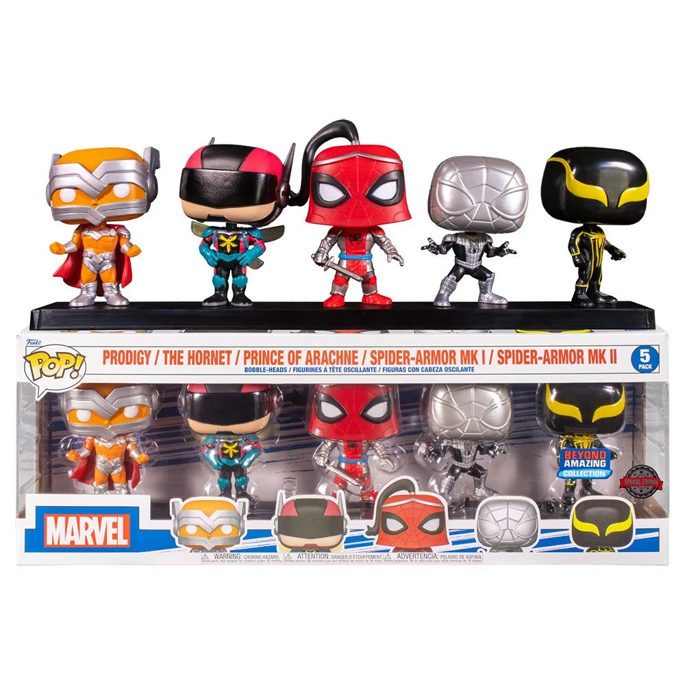 Funko Pop 5 Pack Marvel Spiderman Year of the Spiderman Funko, Marvel ...