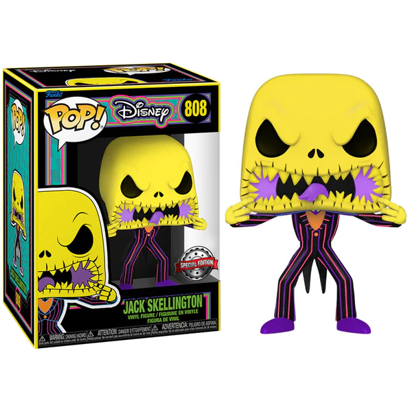 Funko Pop Figure Nightmare Before Christmas Jack Skellington Blacklight ...