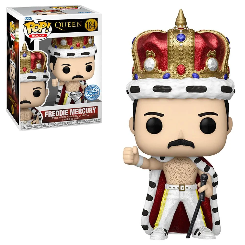 Funko Pop Rocks Queen Freddie Mercury King Diamond Collection Special ...