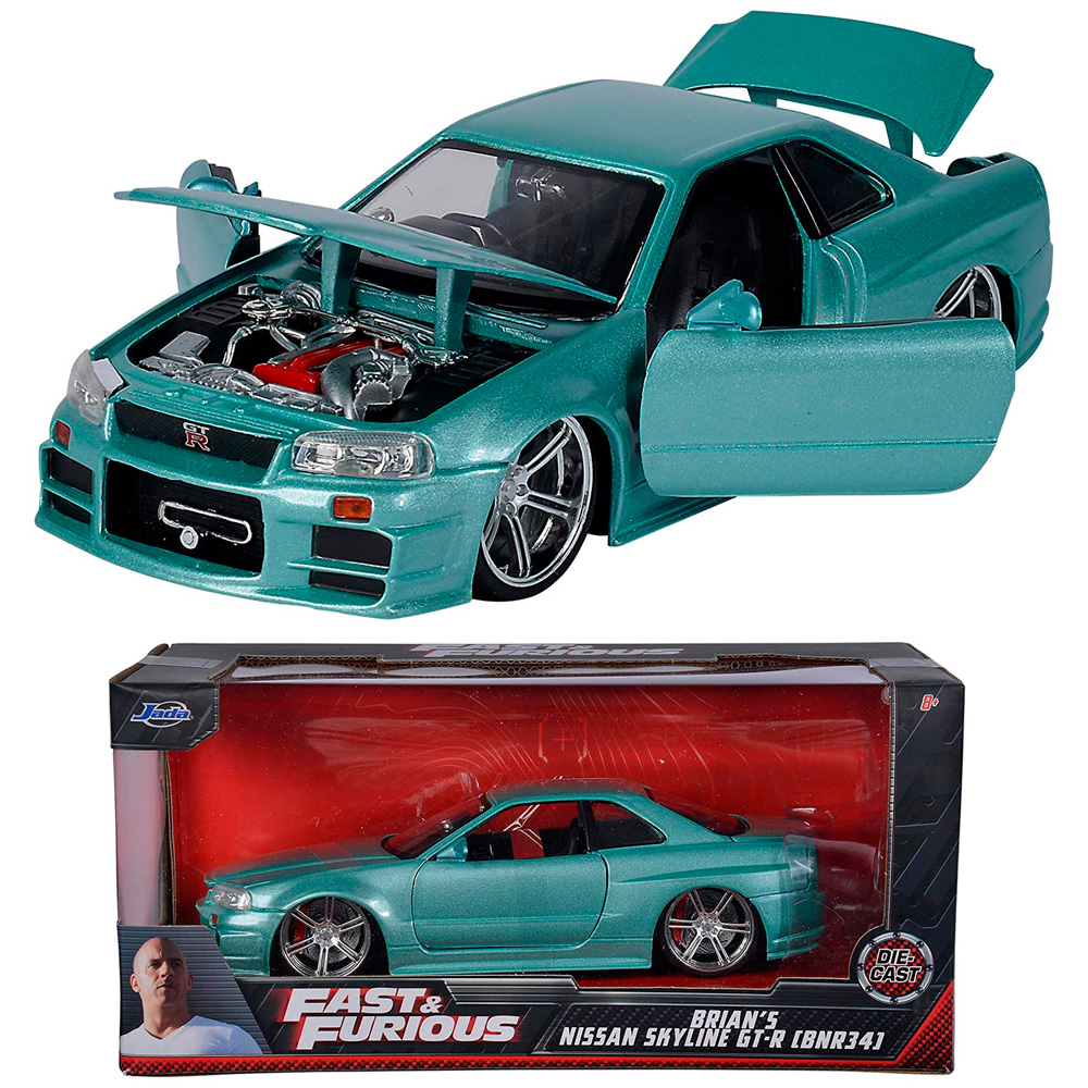 Jada Toys Fast and Furious Brian's 2002 Nissan Skyline 1 24 Die - Cast ...