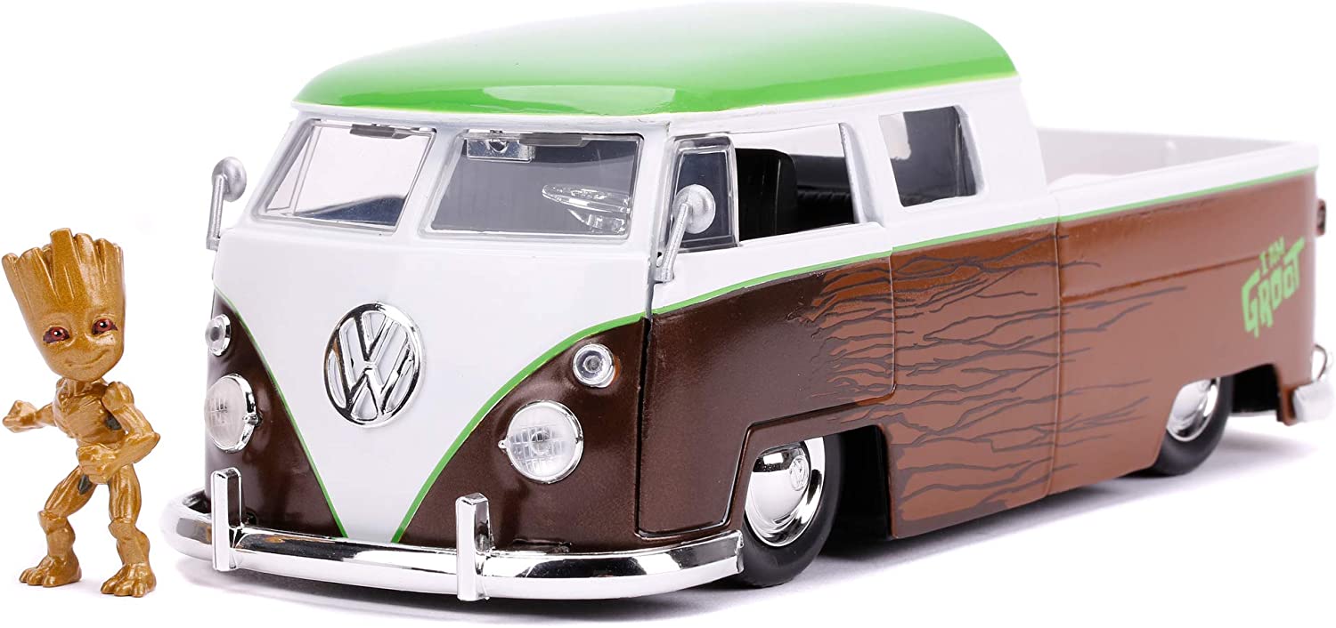 Jada Toys Marvel Groot 1963 Bus Pickup 1 24 Marvel, Die - Cast Modeller ...