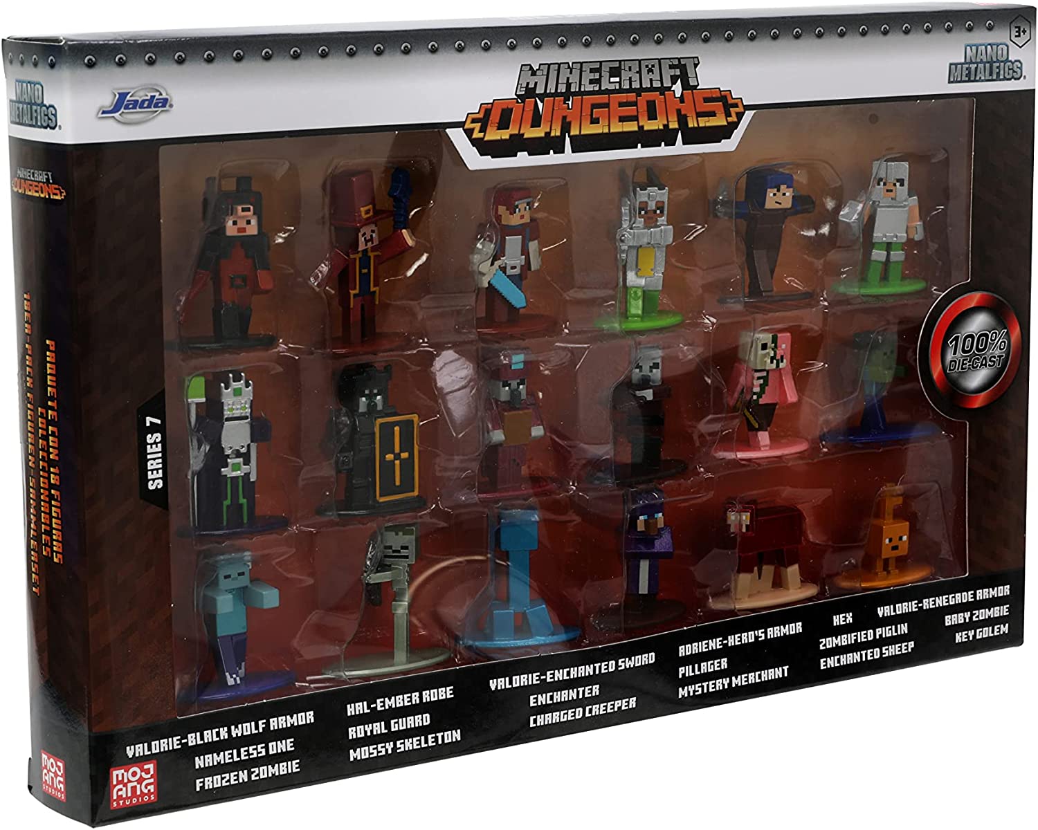 Jada Toys Minecraft Multi Pack Nano Figures Wave 7 Mini Figürler