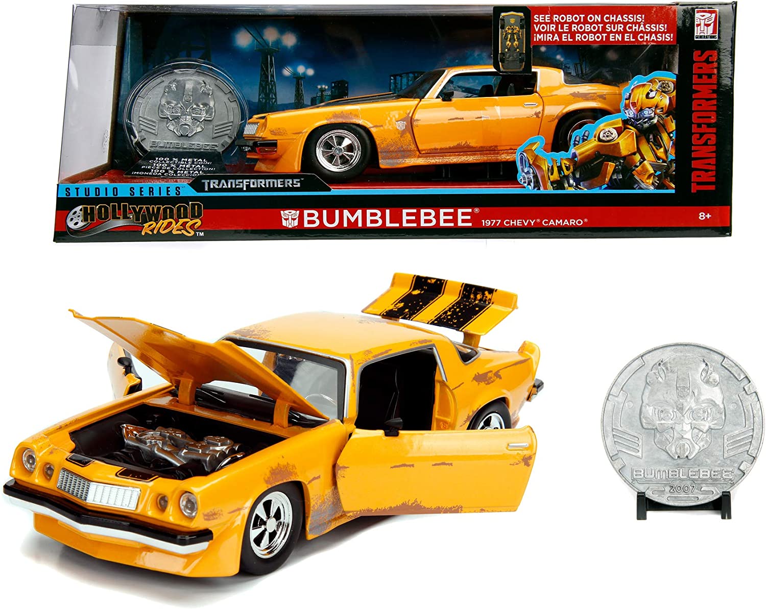 Jada Toys Transformers Bumblebee 1 24 Die - Cast Modeller