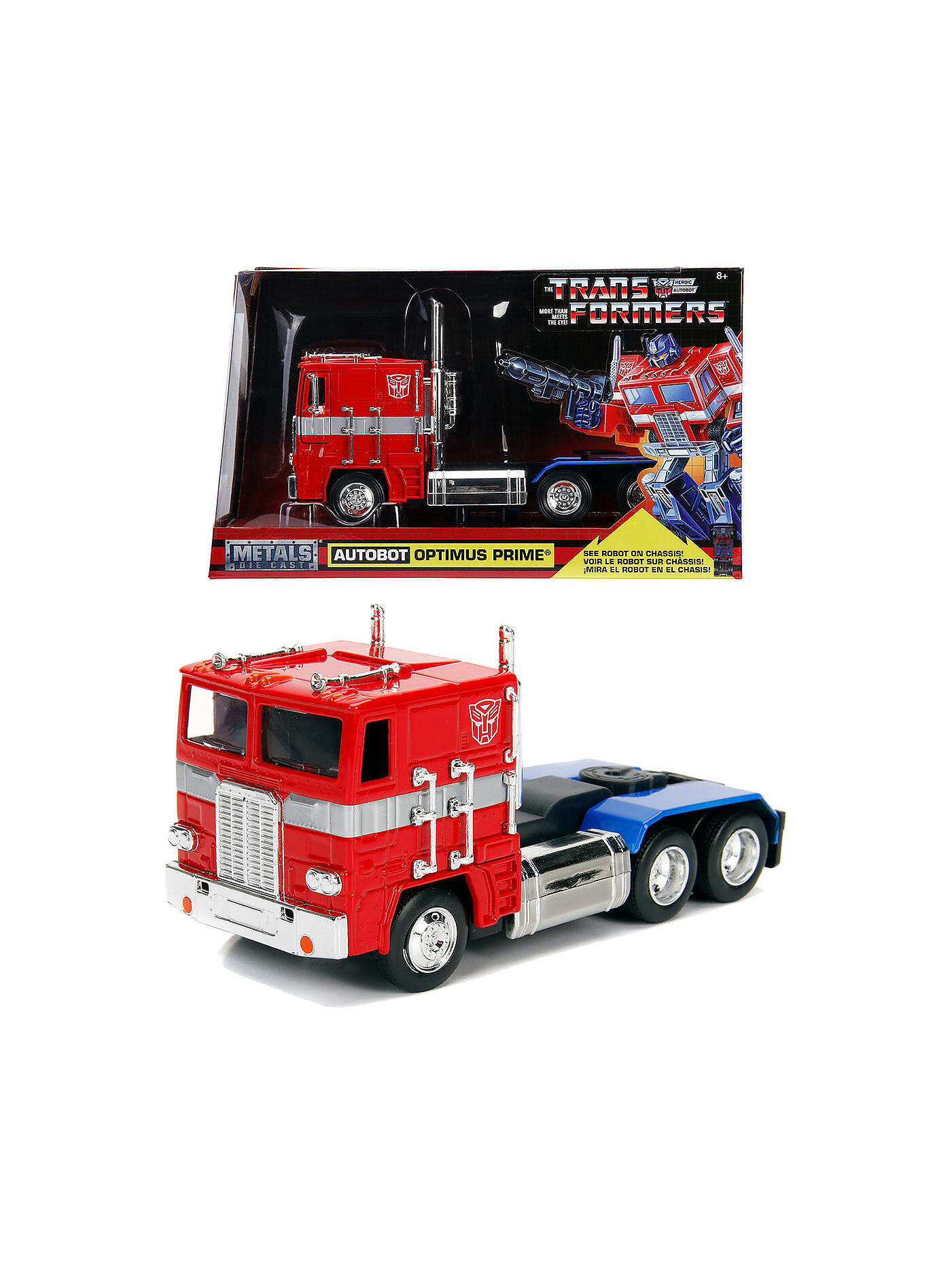 Jada Toys Transformers G1 Optimus Prime 1 24 Die - Cast Modeller