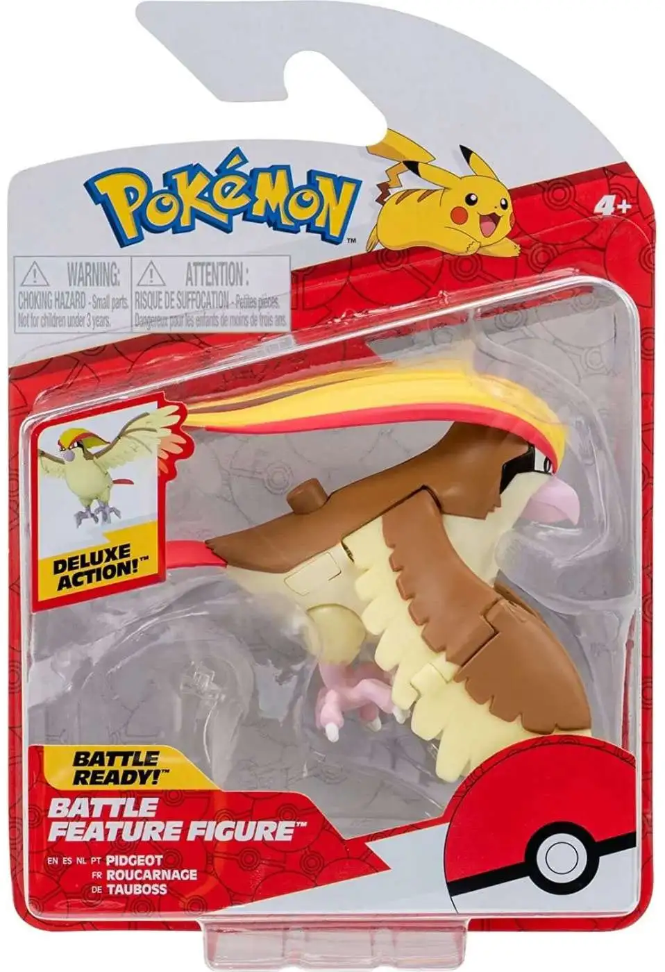 Jazwares Pokemon Battle Action Figure Pidgeot Pokemon, Aksiyon Figürleri
