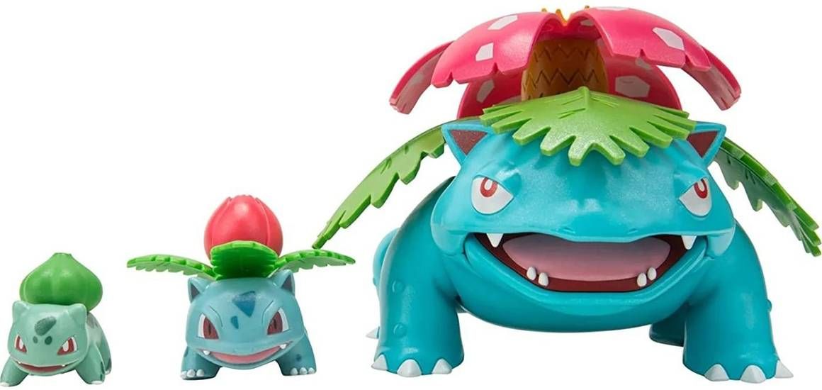 Jazwares Pokemon Select Super Action Figure Bulbasaur and Ivysaur and ...
