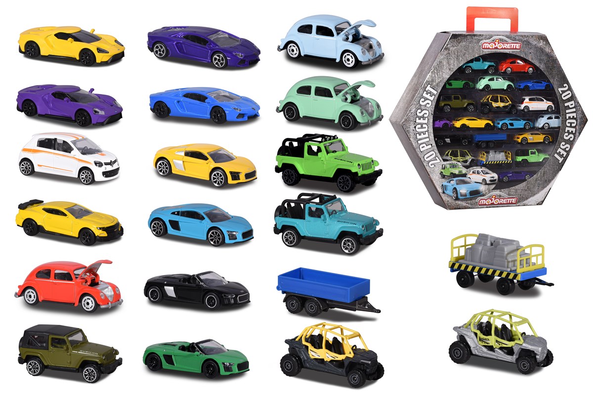 Majorette 20 Pieces Set Diecast, Die - Cast Modeller, Jada Toys Koleksiyonu