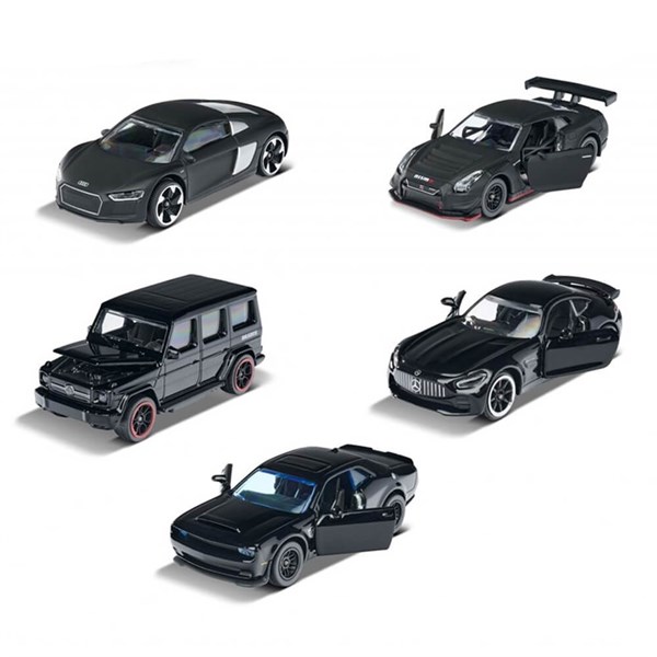 Majorette 5 Pieces Black Edition Giftpack Diecast, Jada Toys Koleksiyonu