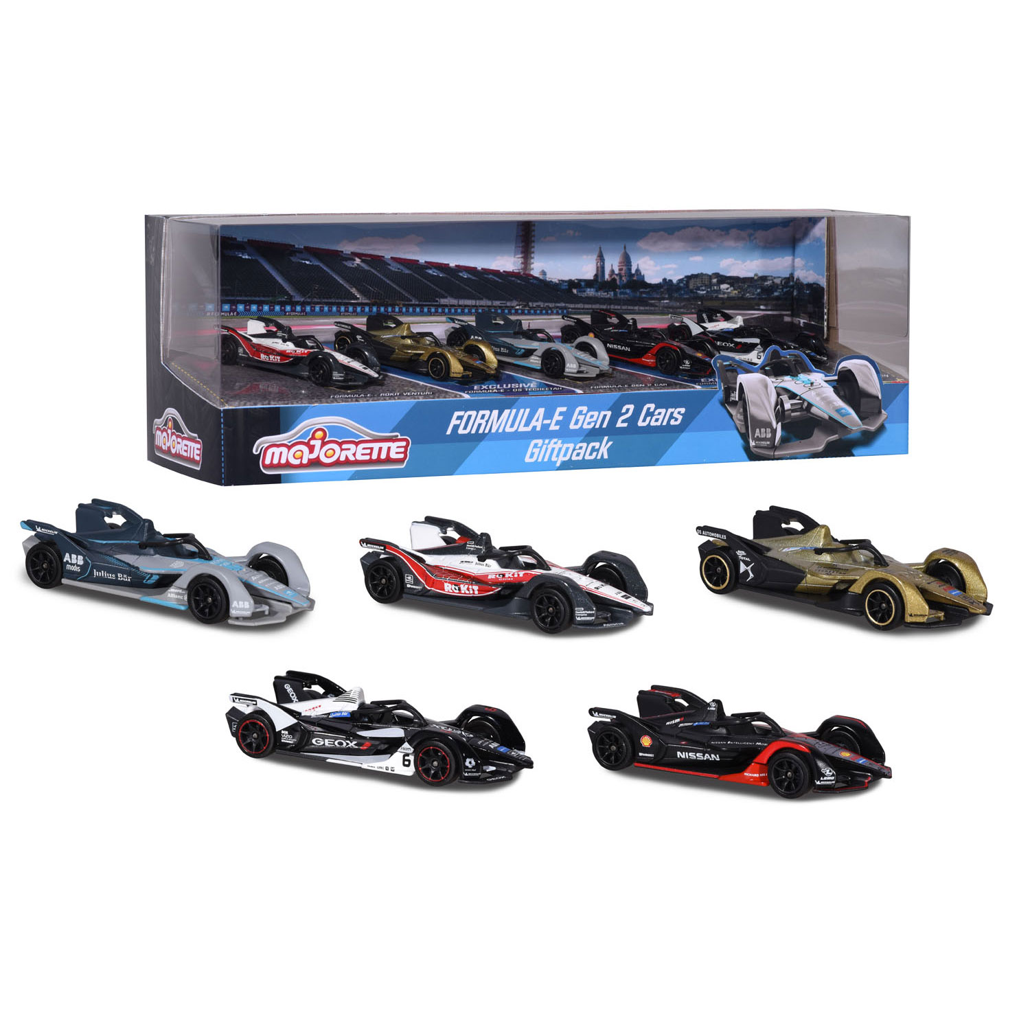 Majorette Formula E Gen 2 Cars 5 Pieces Giftpack Diecast, Die - Cast ...