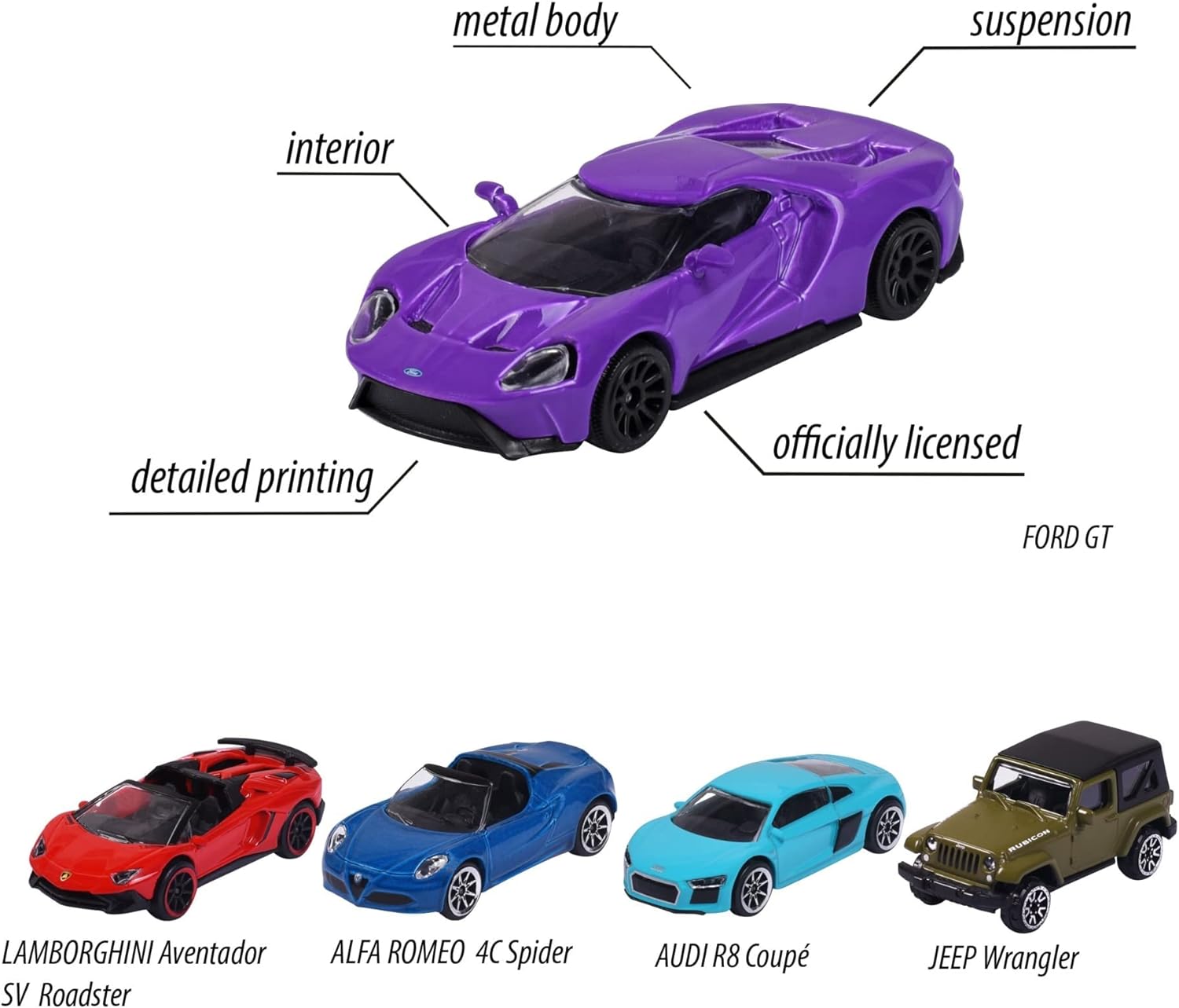 Majorette Street Cars 5 Pieces Set Die - Cast Modeller, Majorette Model ...