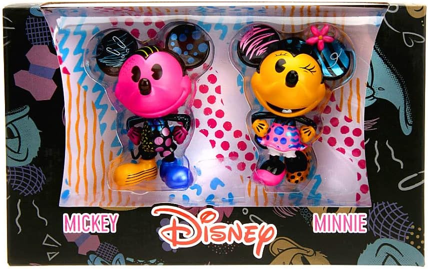 Mickey and Minnie Designer 4 Inc Figure Twin Pack Disney, Mini Figürler