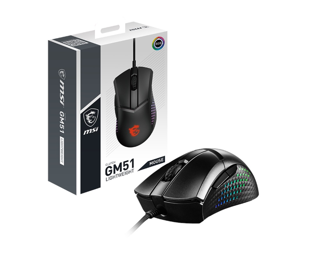 Msi Clutch GM51 Lightweight 26000 Dpi Rgb Gaming Mouse Mouse ve ...