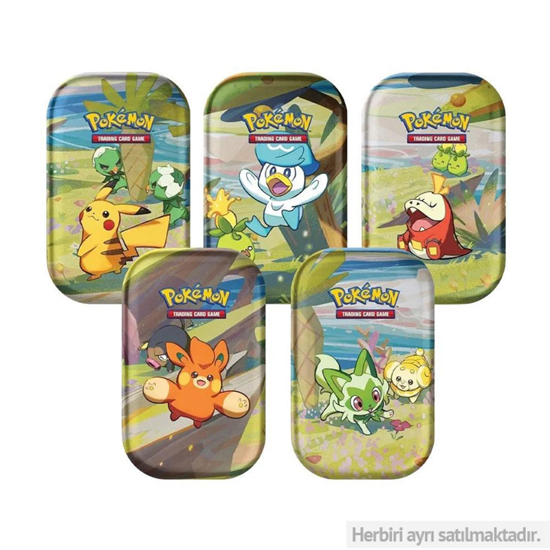 Pokemon Trading Card Game Paldea Friends Mini Tin Pokemon, Tüm Pokemon ...
