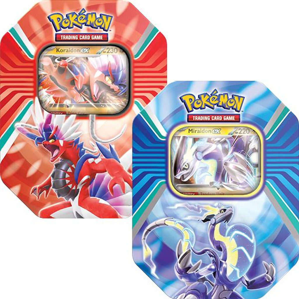Pokemon Trading Card Games Paldea Evolved EX Tin Box Pokemon, Trading ...